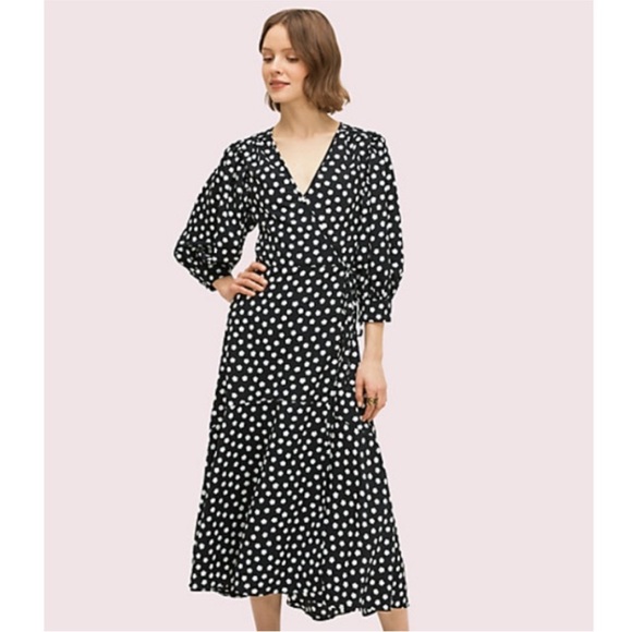 kate spade | Dresses | Kate Spade Cloud Dot Wrap Dress | Poshmark